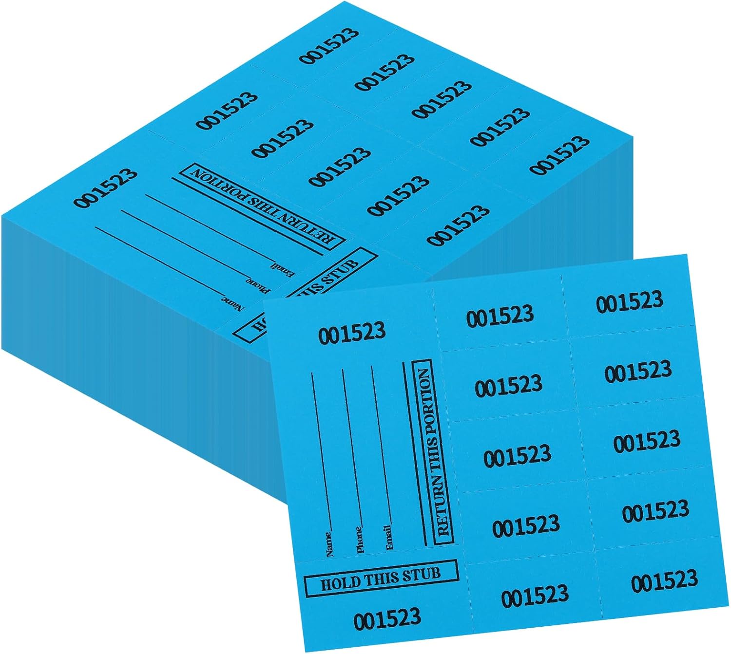 Amazon.com : 500 Pieces Basket Tickets Auction Chinese Ticket Raffle ...