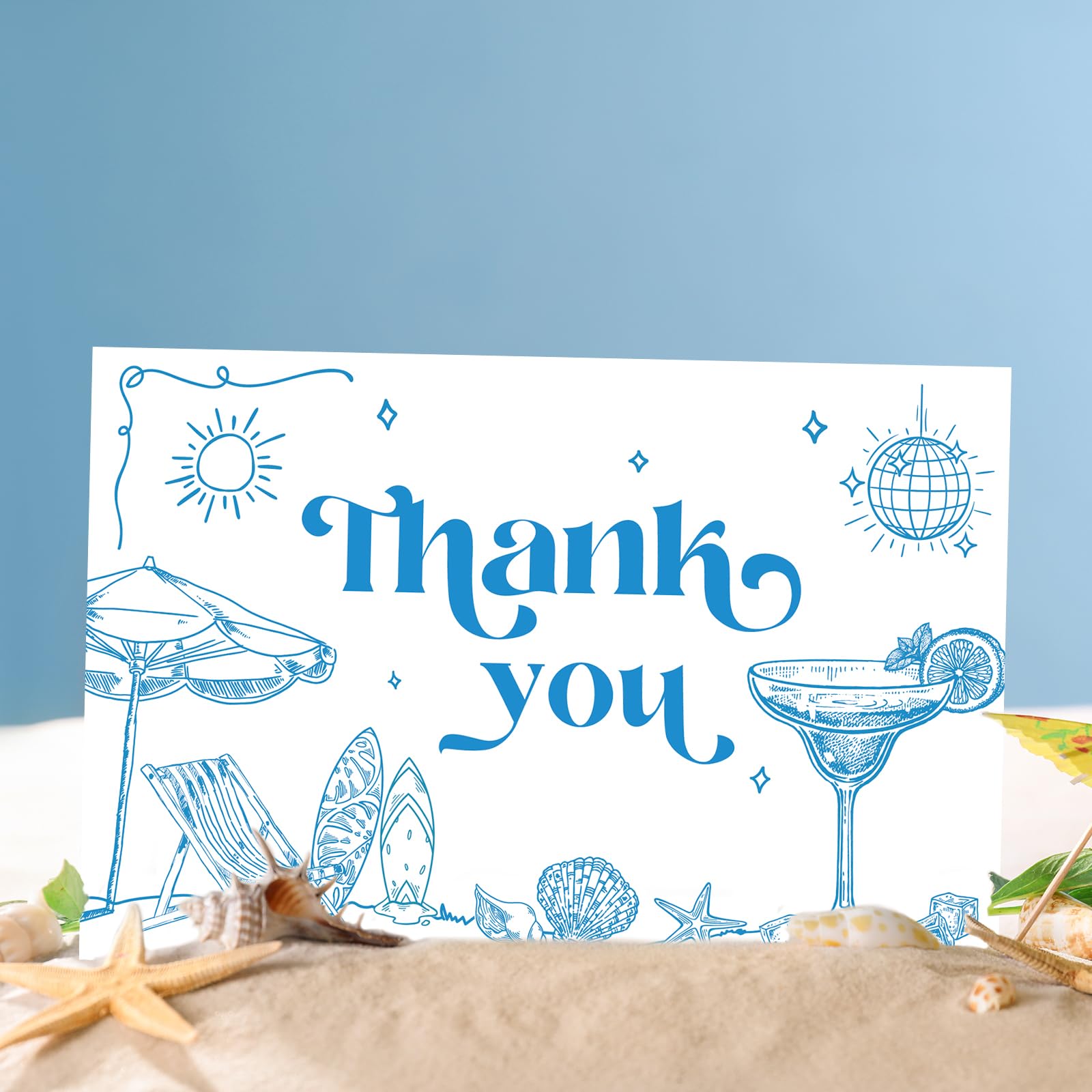 Cool Swimming Themed Thank You Cards