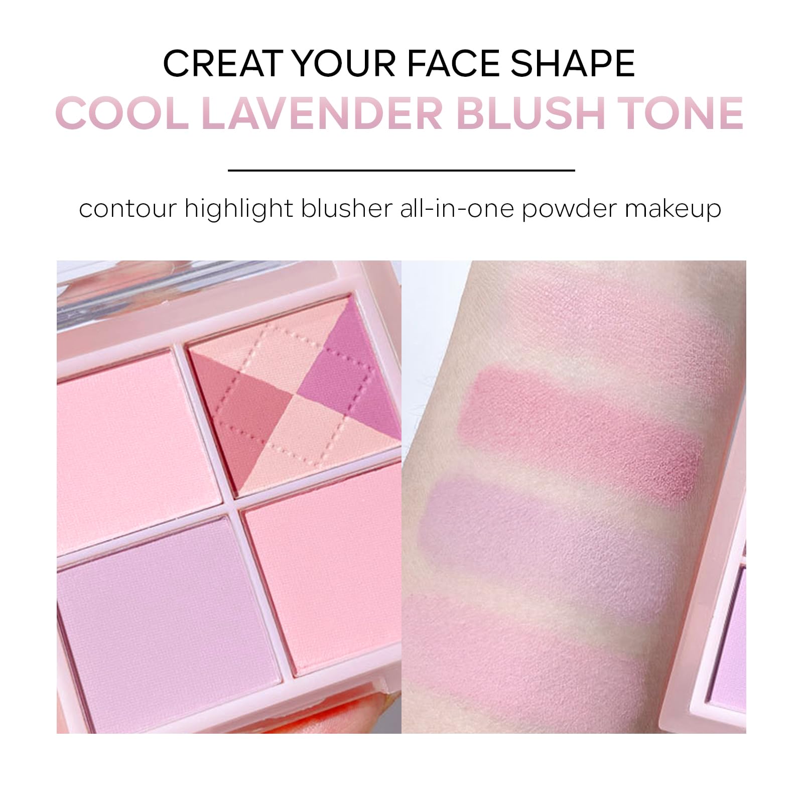 Snapklik.com : Purple Blush Palette, 4 Colors Cool Purple Lavender Tone ...