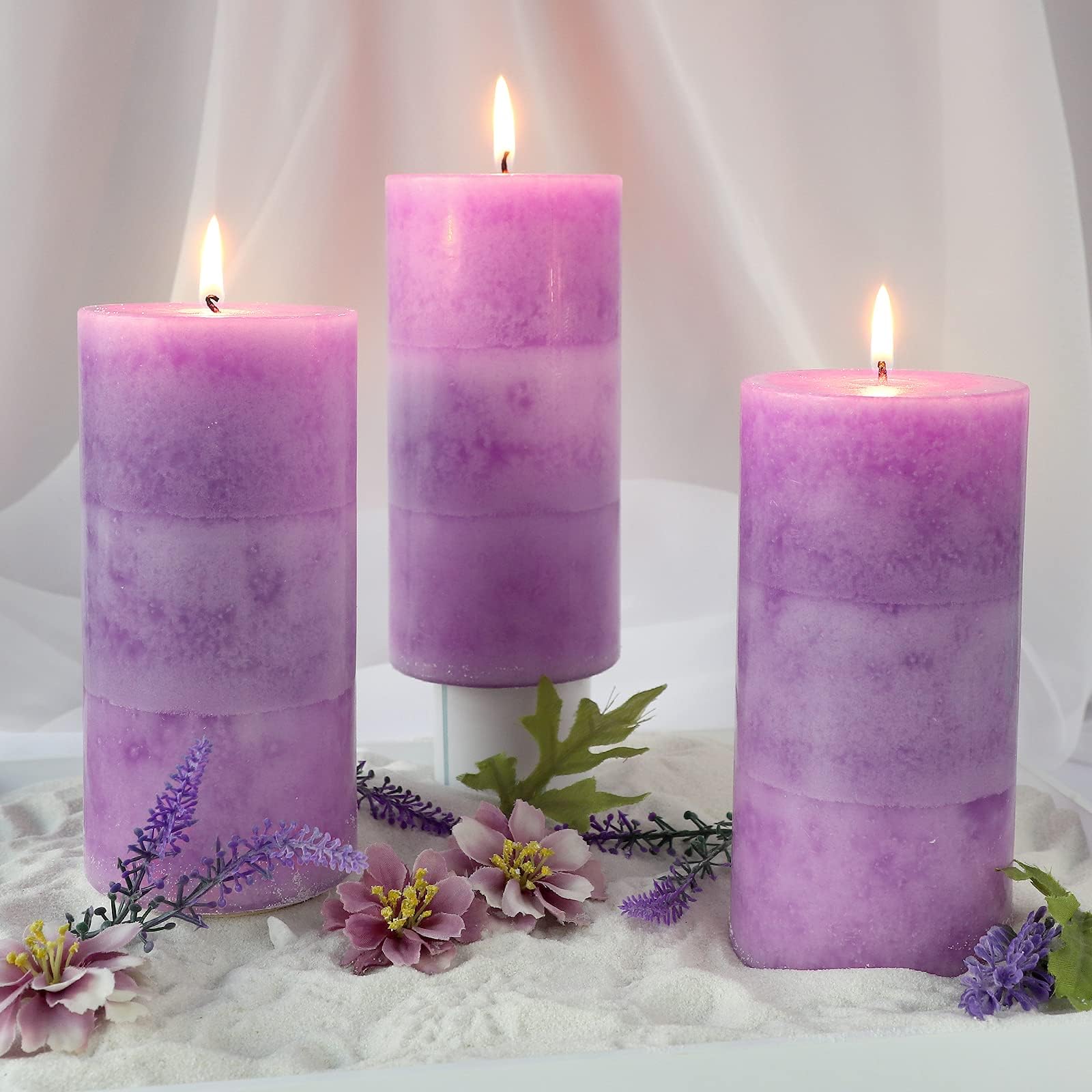 Amazon.com: 3" x 6" Peony & Rose Scented Pillar Candle by Ashland ...