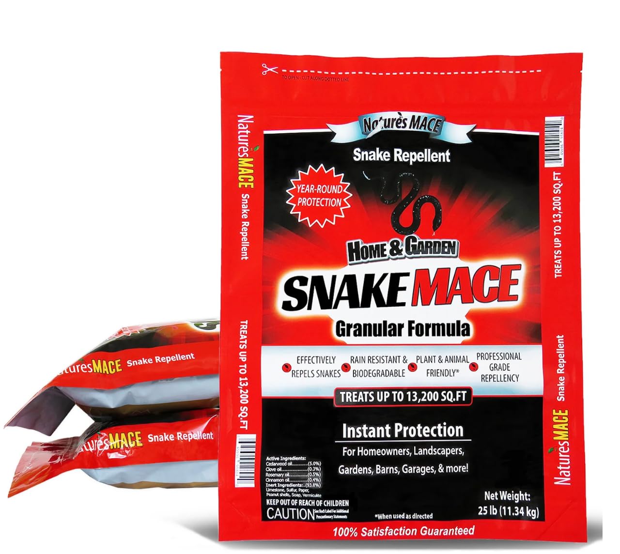 Amazon.com: Nature’s MACE Snake Repellent, Snake Repellent for Yard ...