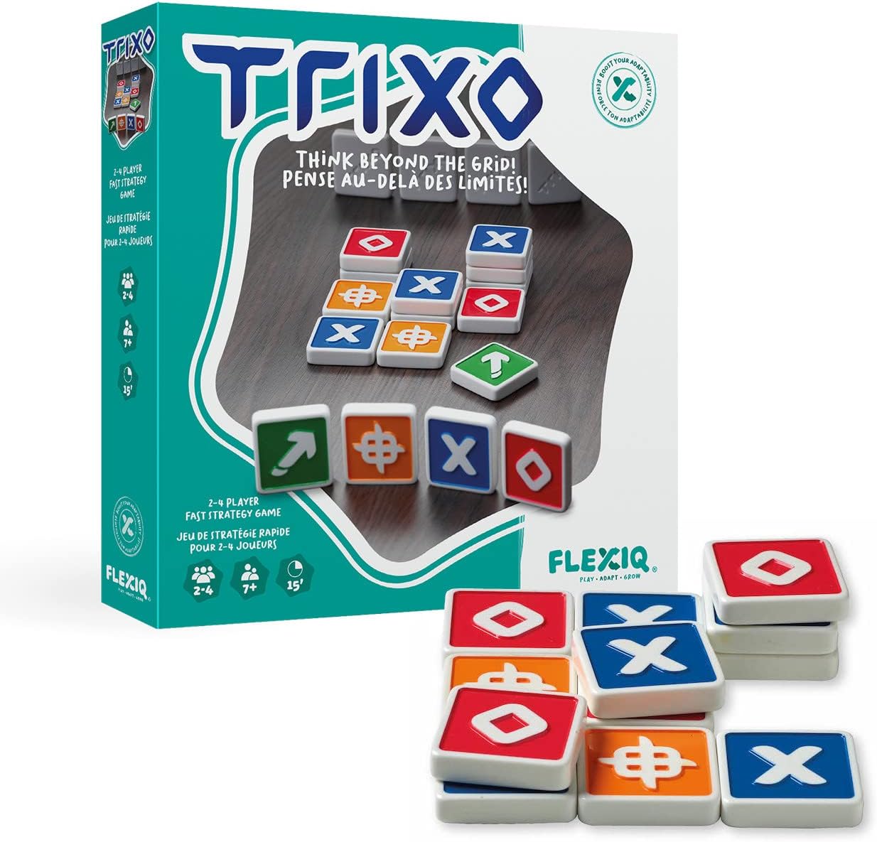 Amazon.com: FlexiQ - Trixo - Jeu de Stratégie Rapide Pour Enfants, en ...