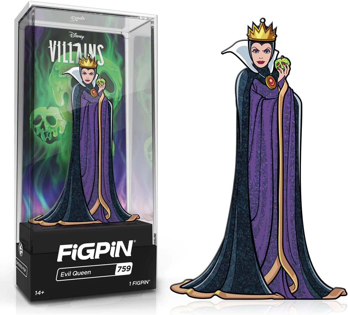 FiGPiN Disney Villains - Glitter Evil Queen Variant 759 Collectible Pin ...