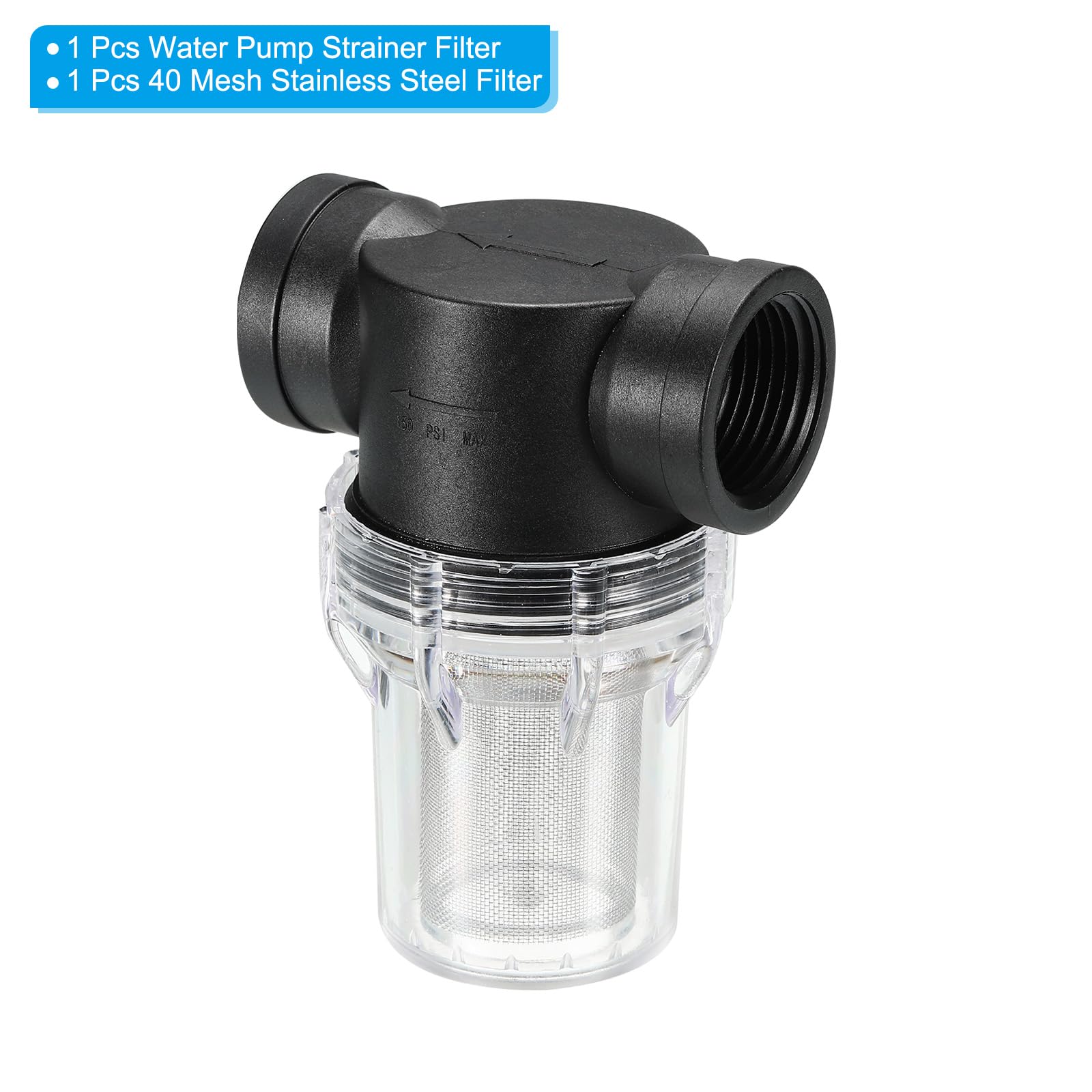 PATIKIL 1 Inch Water Pump Strainer Filter, Pipe Water Pump Strainer ...