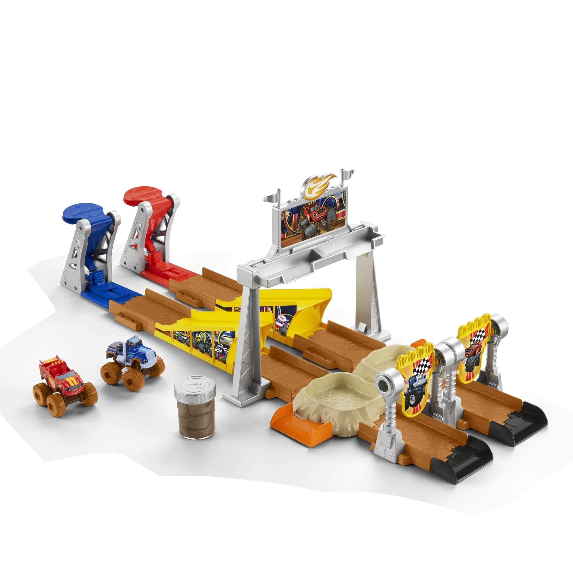 Fisher-Price Blaze and the Monster Machines Mud Pit Race Track, vehicle ...