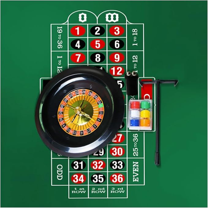 GeRRiT Roulette Sets 18in Black Deluxe Roulette Wheel Set Precision ...
