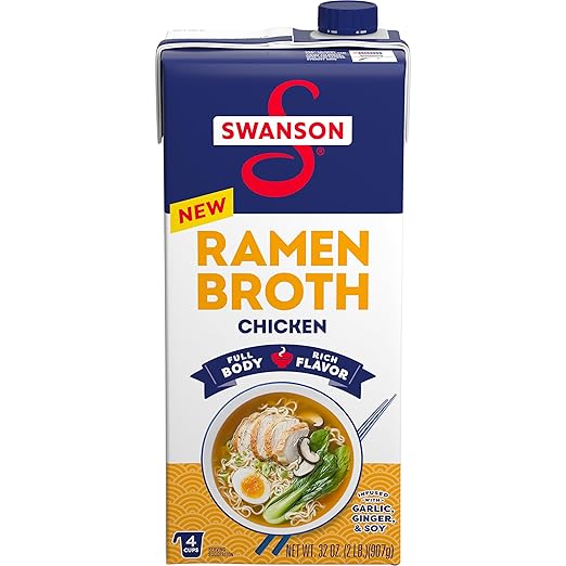 Amazon.com : SWANSON S Ramen Chicken Broth, 32 Oz Carton : Everything Else