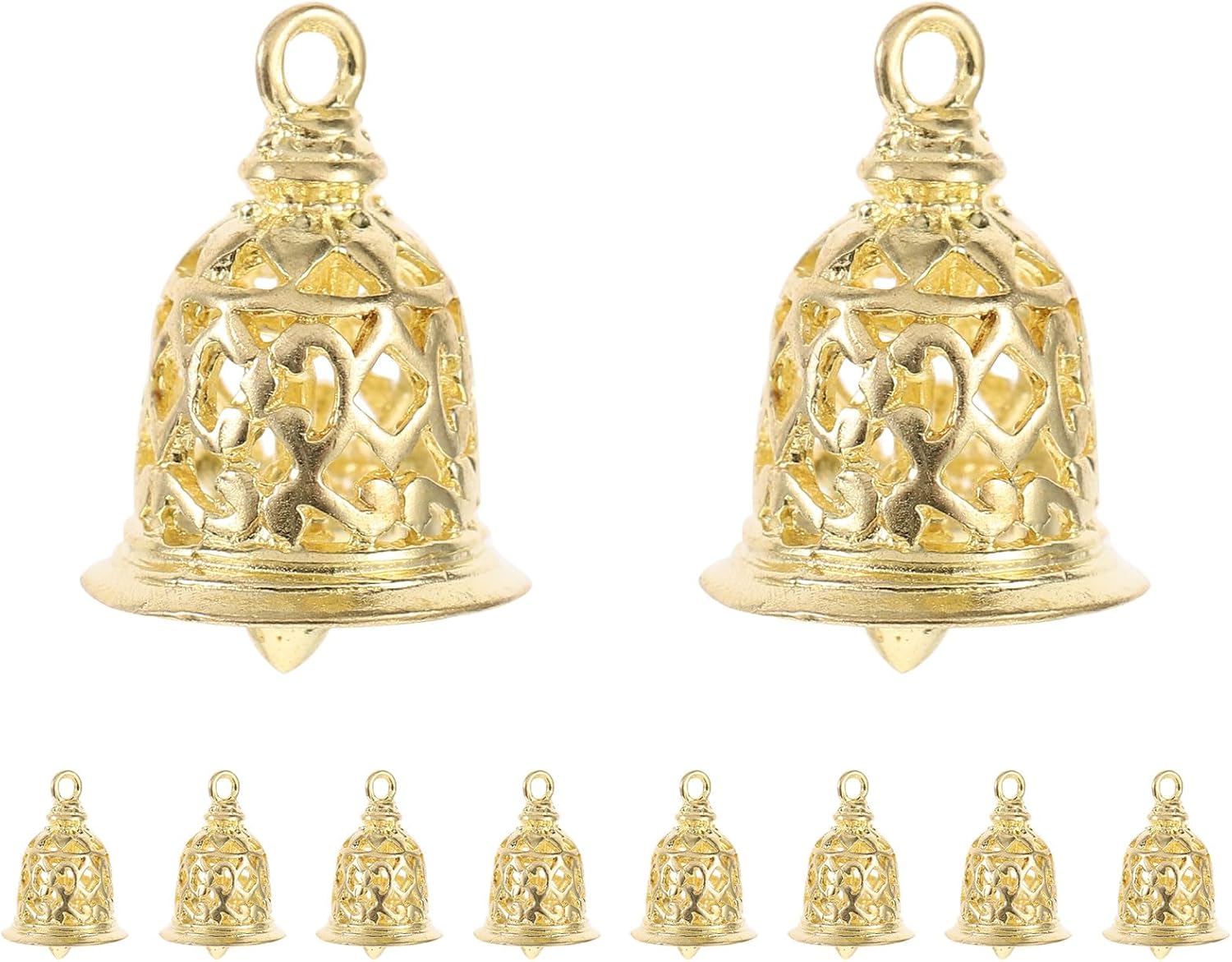 Amazon.com: EXCEART 10Pcs Brass Jingle Bells Vintage Wind Chimes Bells ...