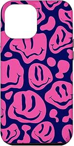 Amazon.com: iPhone 14 Plus Melting Happy Face Drippy Purple Pink Aesthetic Dripping Case : Cell ...