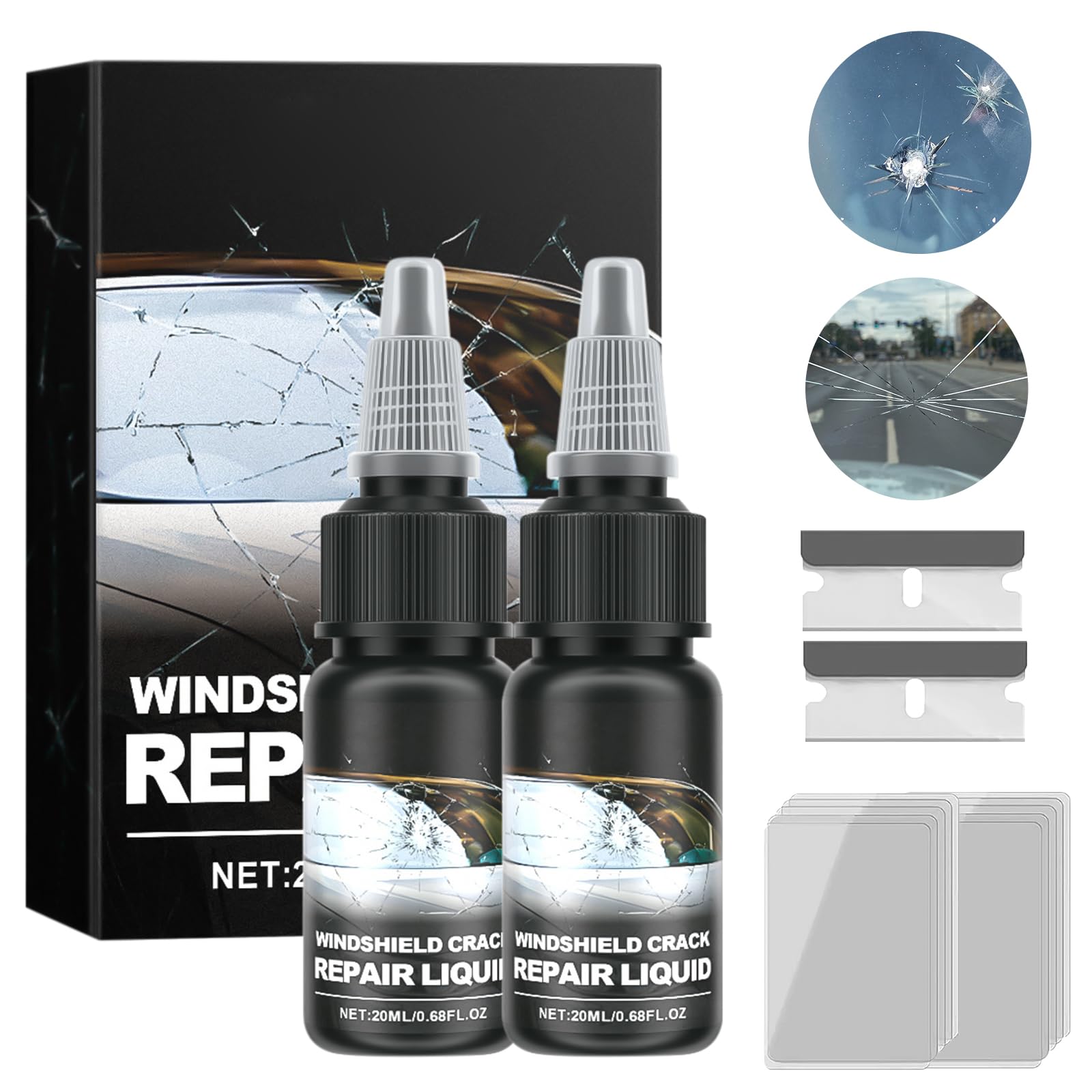 Amazon.com: taduno Windshield Crack Repair Kit, Upgrade Windshield ...