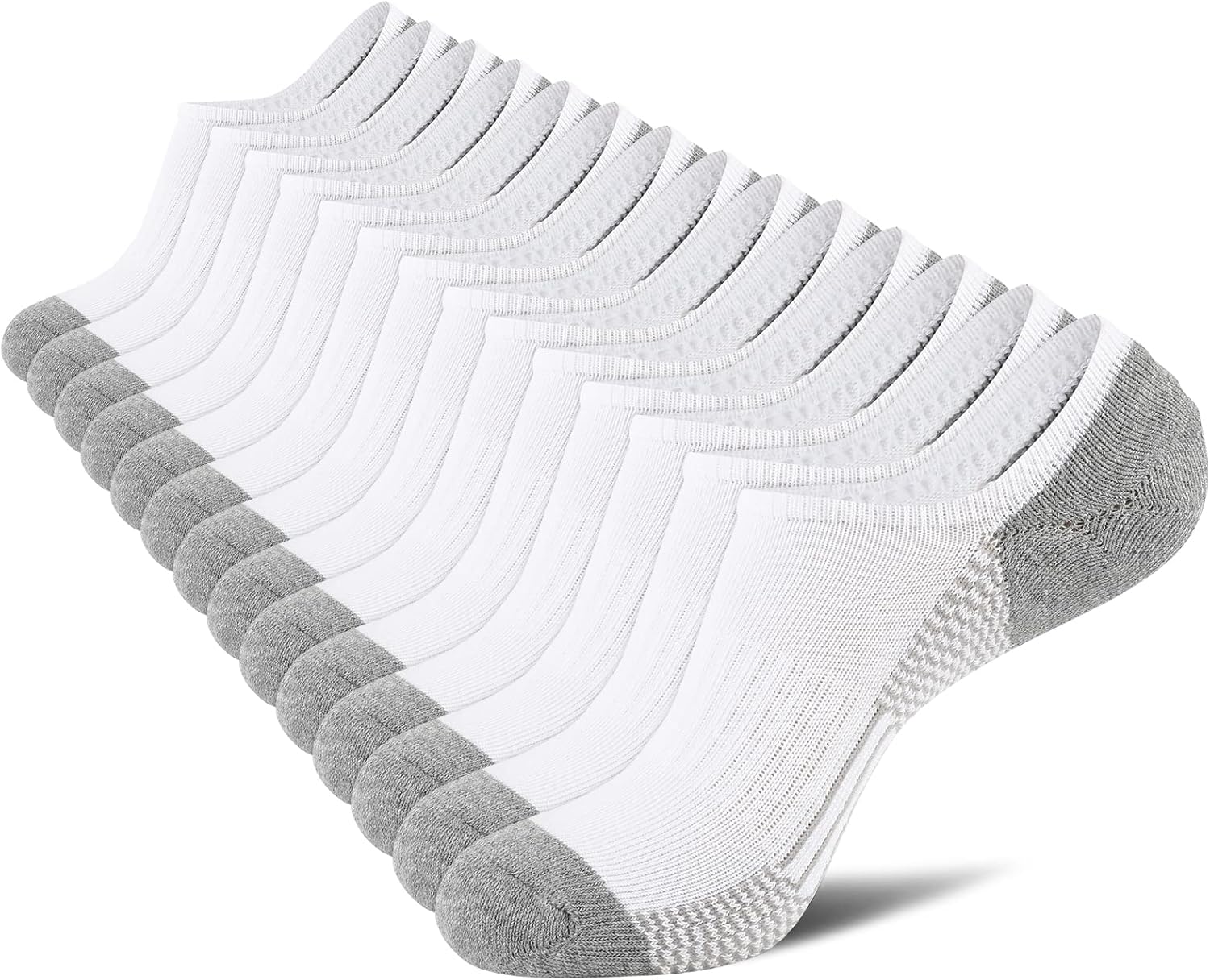Amazon.com: COOVAN No Show Socks for Men Cushioned Low Cut Ankle Sock ...