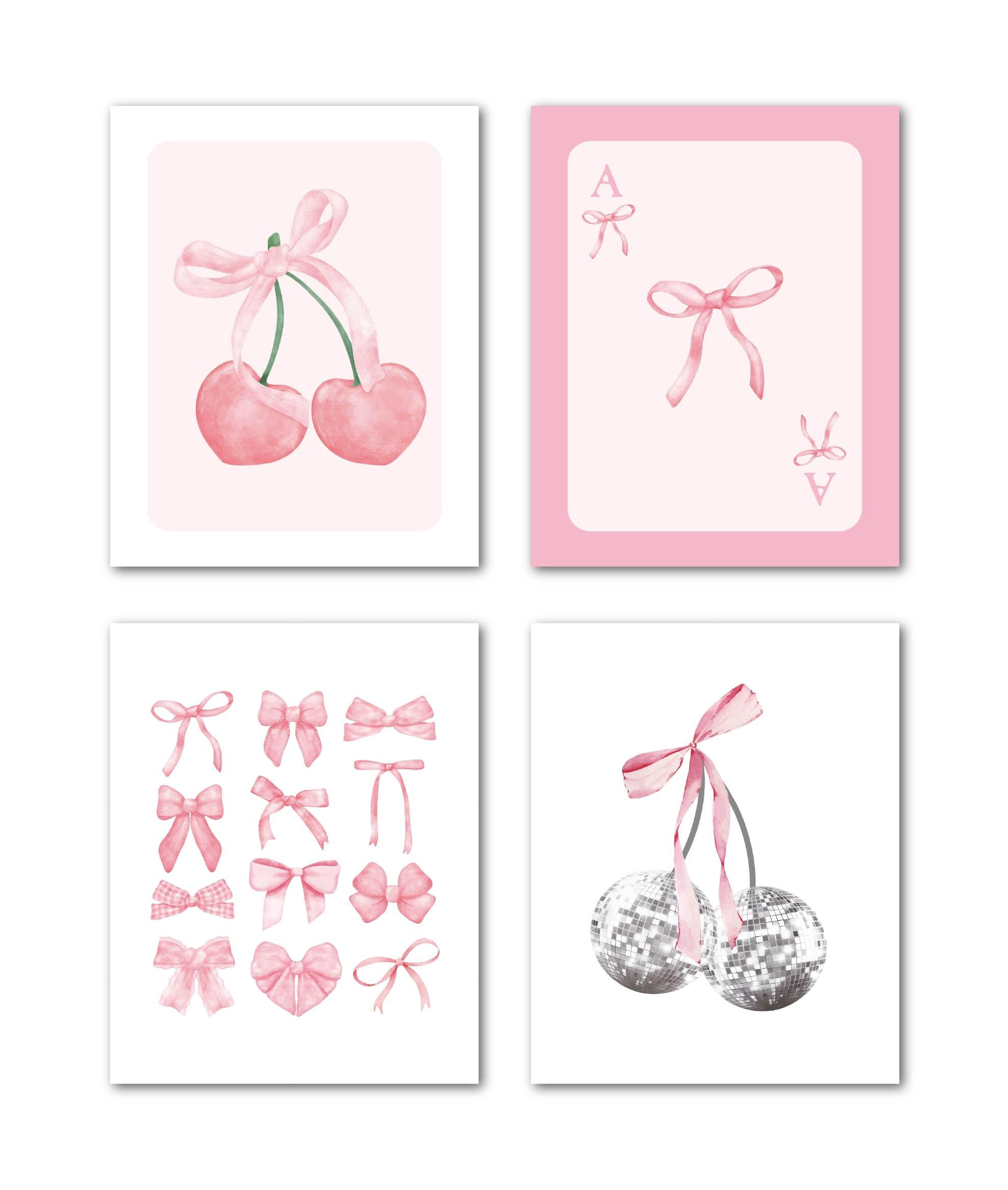 Amazon.com: LiTiu Pink Bow Coquette Preppy Trendy Room Decor - Posters ...