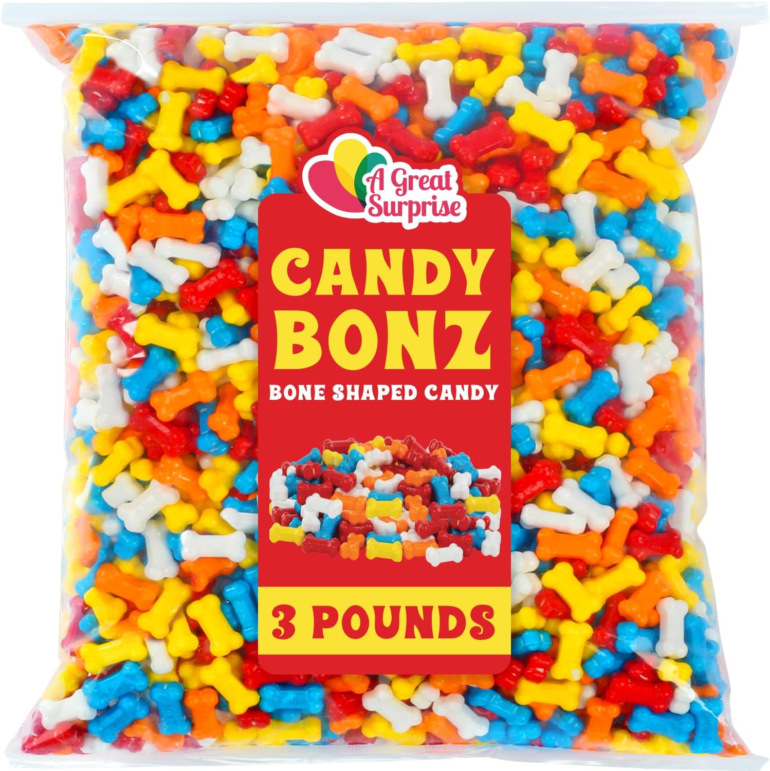 Amazon.com : Bone Shaped Candy Fun Packs for Halloween - 59 Bags ...