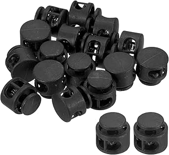 Amazon.com: PATIKIL 0.6" Dia Cord Locks, 120 Pack Round Double Hole ...