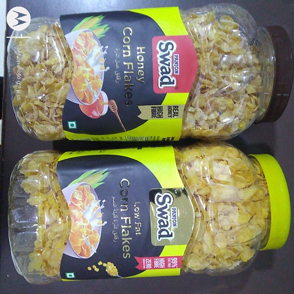 Swad Honey Corn Flakes & Classic Corn Flakes, Combo of 2 Jars (Zero ...