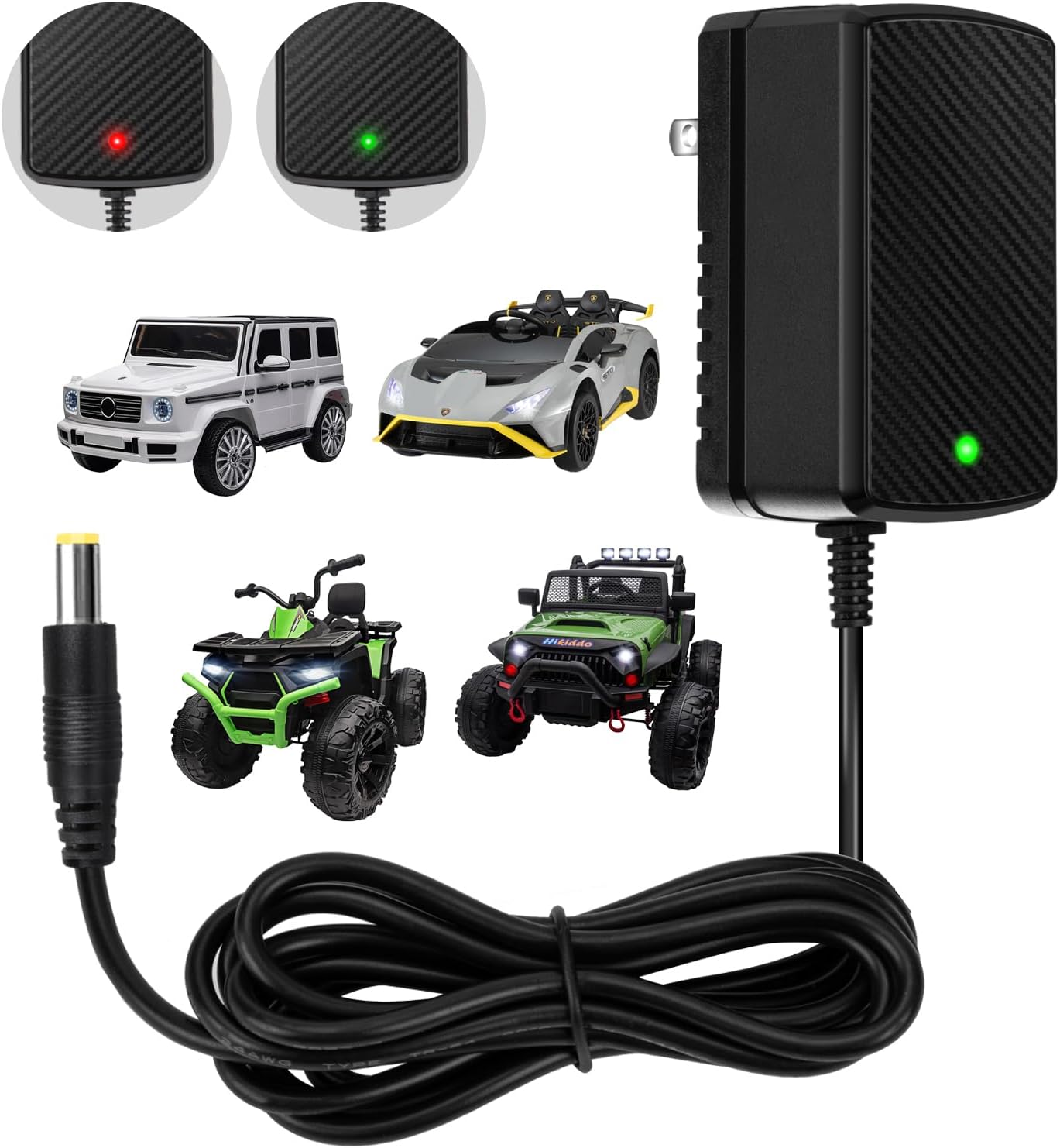 Amazon.com: venshun 24V Charger for Kids Ride On Car Toys 24 Volt ...