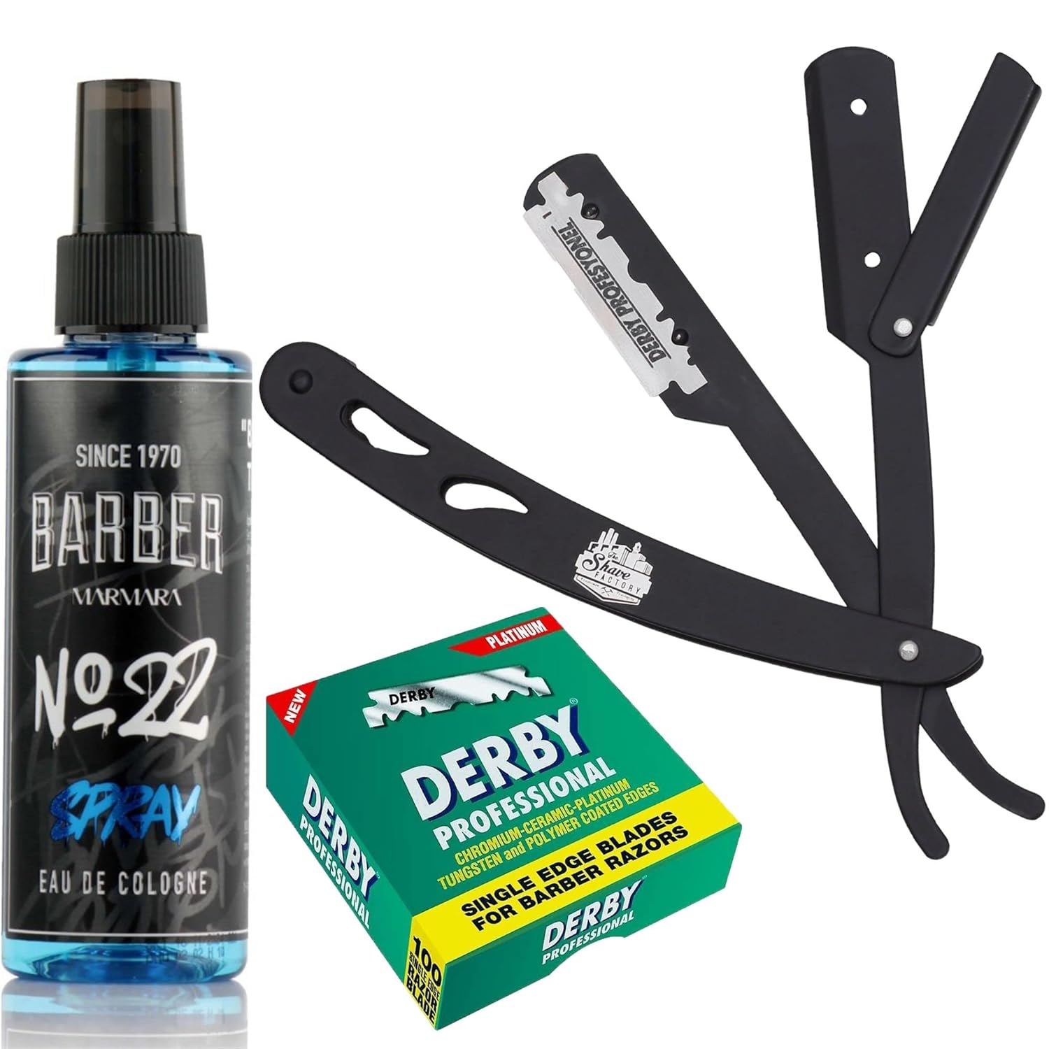 Amazon.com: the shave factory Straight Edge Razor Kit - with Single ...