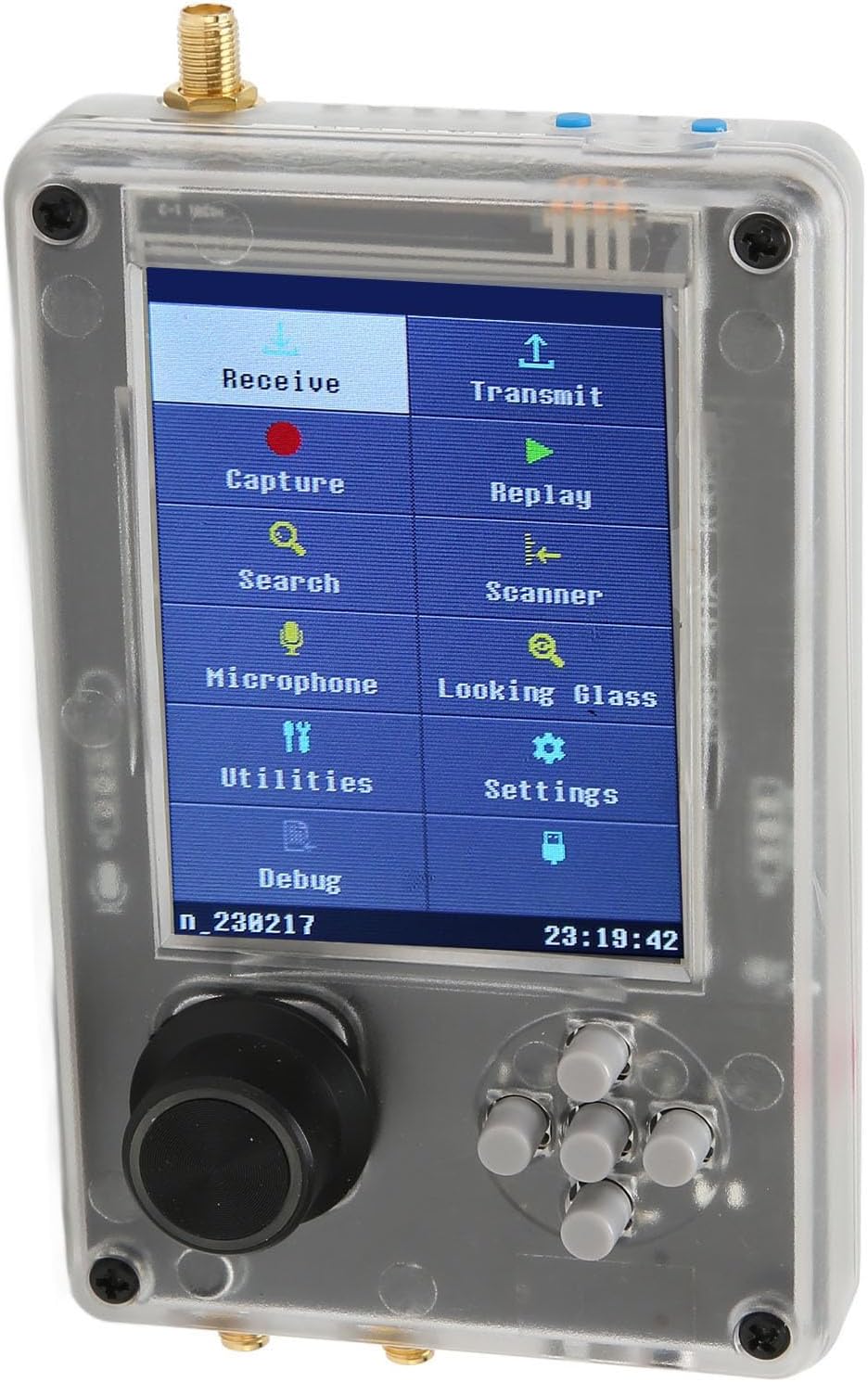 Software Defined Radio Kit, SDR Radio Receiver High Sensitivity 3.2 Inch TFT Screen Micro USB ...