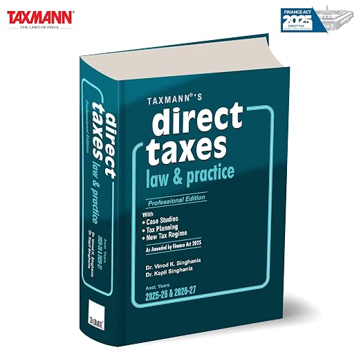 Buy Taxmann's Direct Taxes Law & Practice | Professional Edition ...