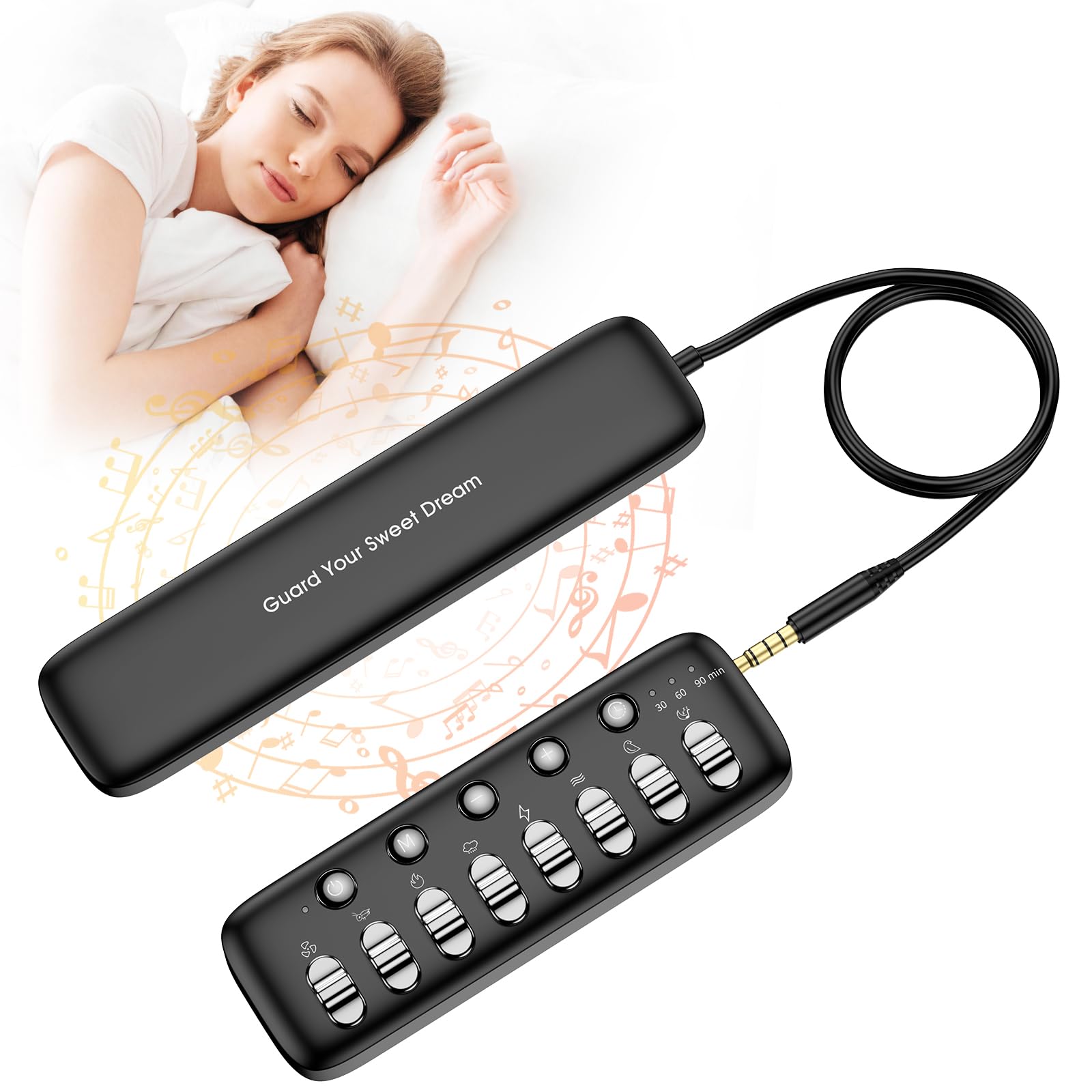 Pillow Speaker for Sleeping, Mini Under Pillow Speaker Bluetooth with ...