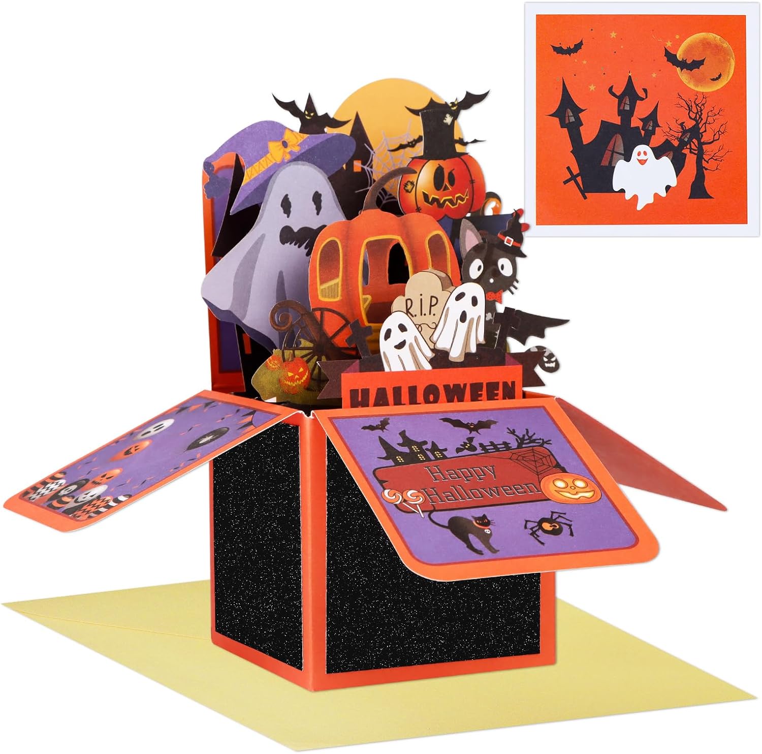 Amazon.com : D24TIME Halloween Pop Up Cards for Kids 3D Funny Halloween ...