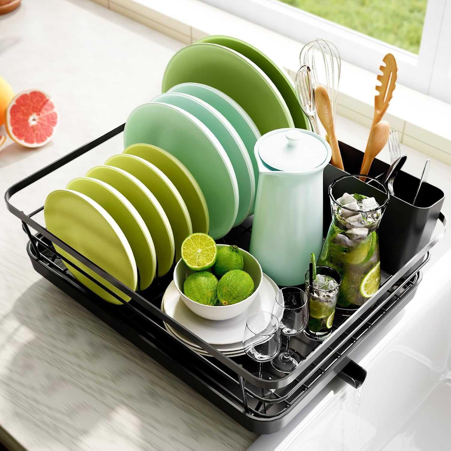 Amazon.com - Kitsure Dish Drying Rack - Small Dish Racks for Kitchen ...