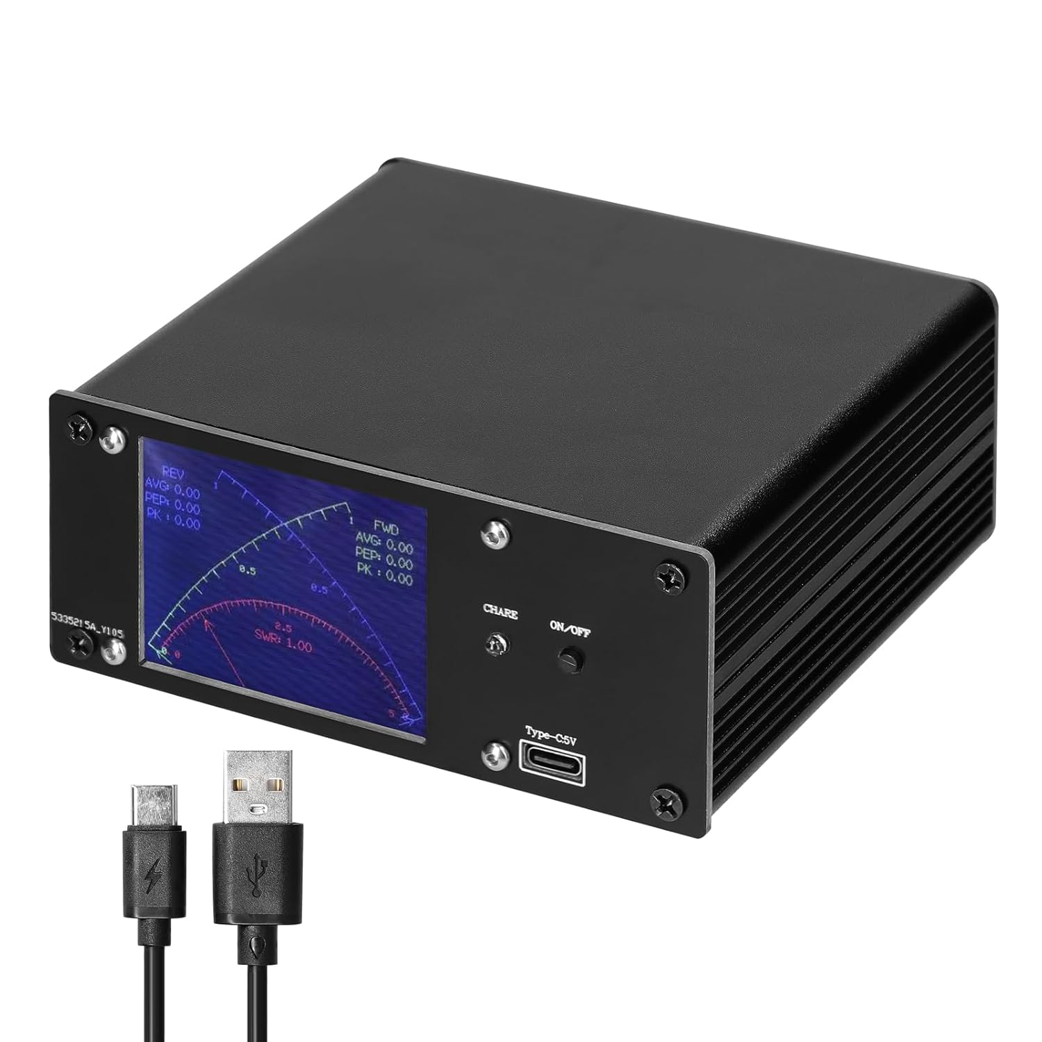 0.4MHz-60MHz 0.1mW-1KW Standing Wavemeter 2.4inch TFT Touching Display ...