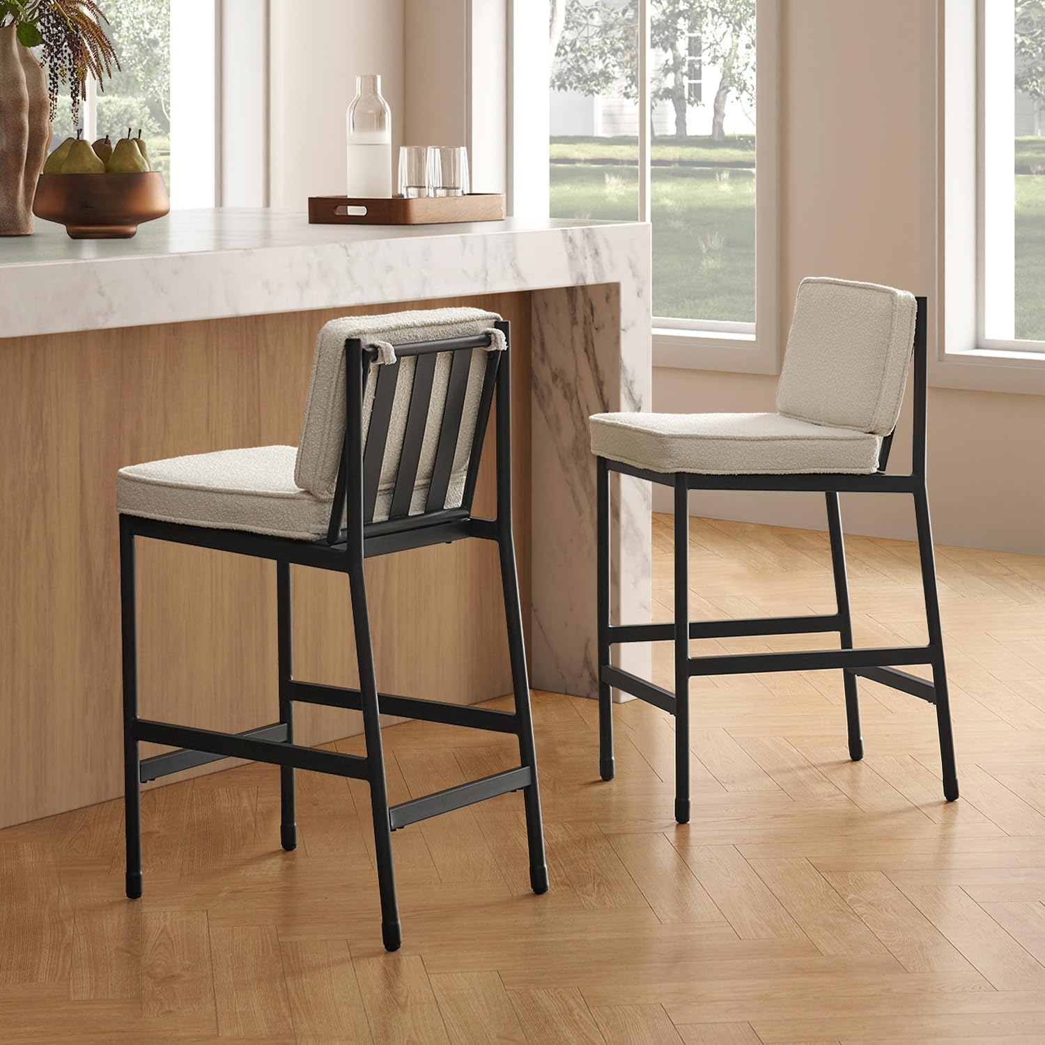 Amazon.com: mopio Odelia Counter Stools, Kitchen Counter Height Stool ...