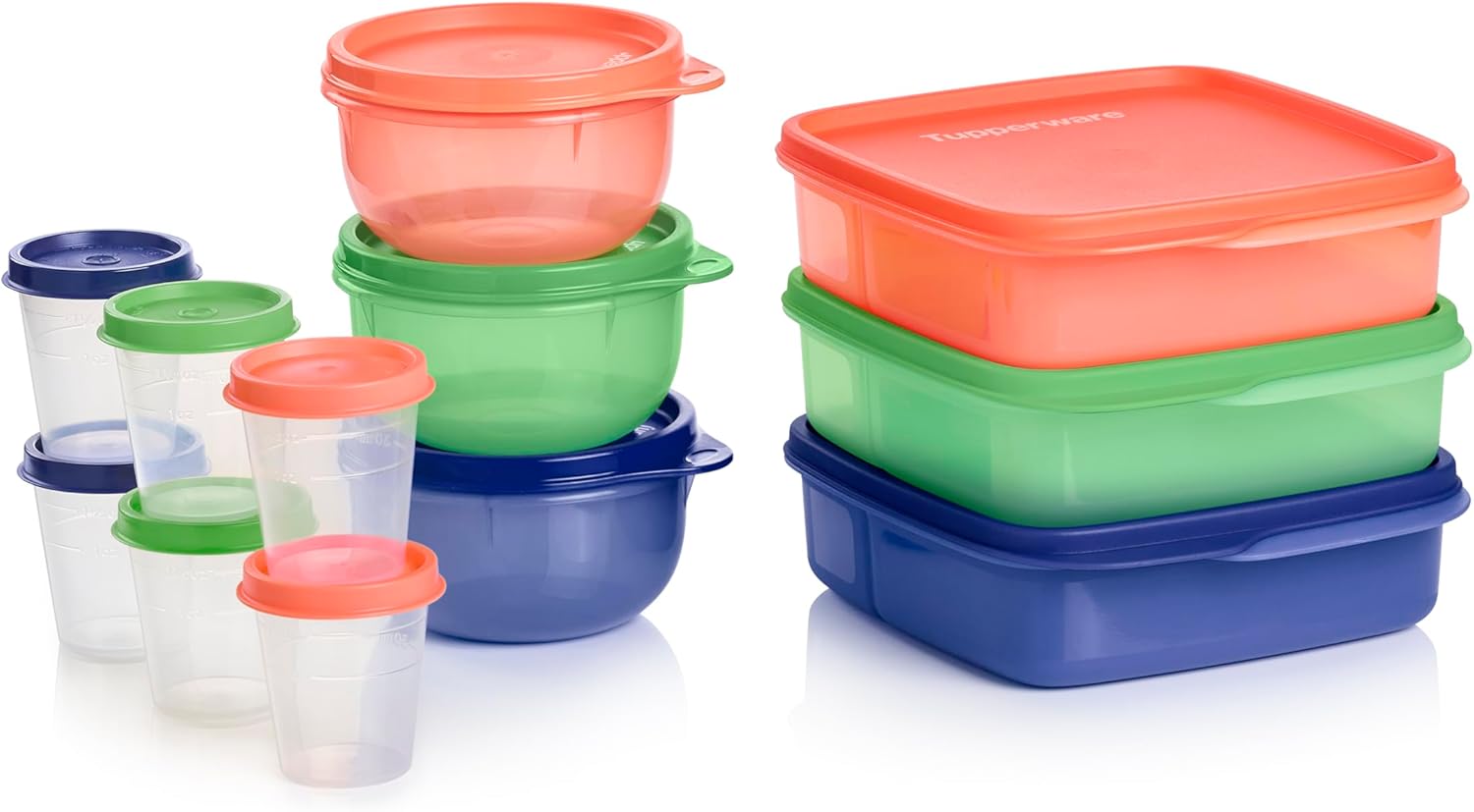 Amazon.com: Tupperware Lunch Bunch 24 Piece Food Storage Container Set ...