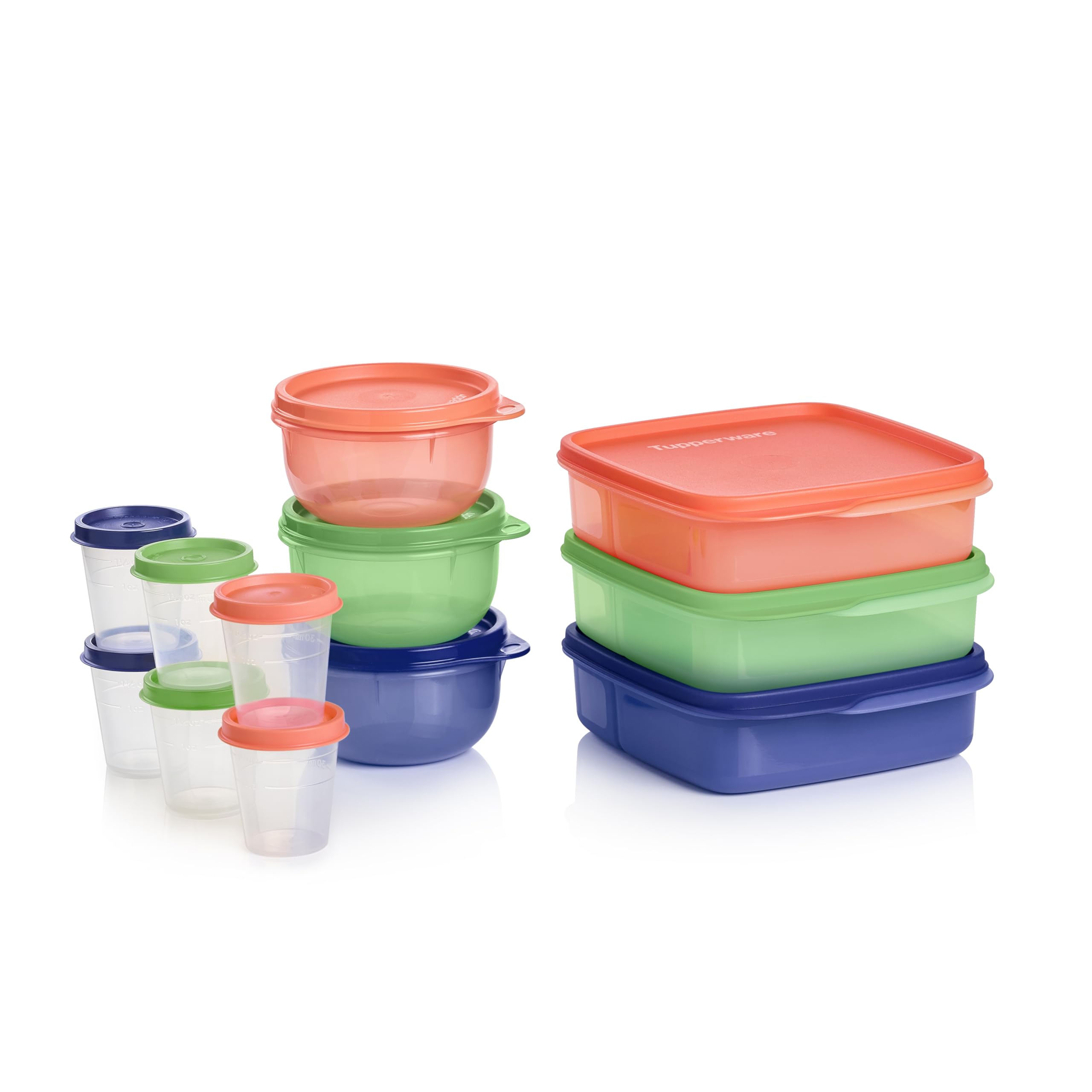 Amazon.com: Tupperware Lunch Bunch 24 Piece Food Storage Container Set ...