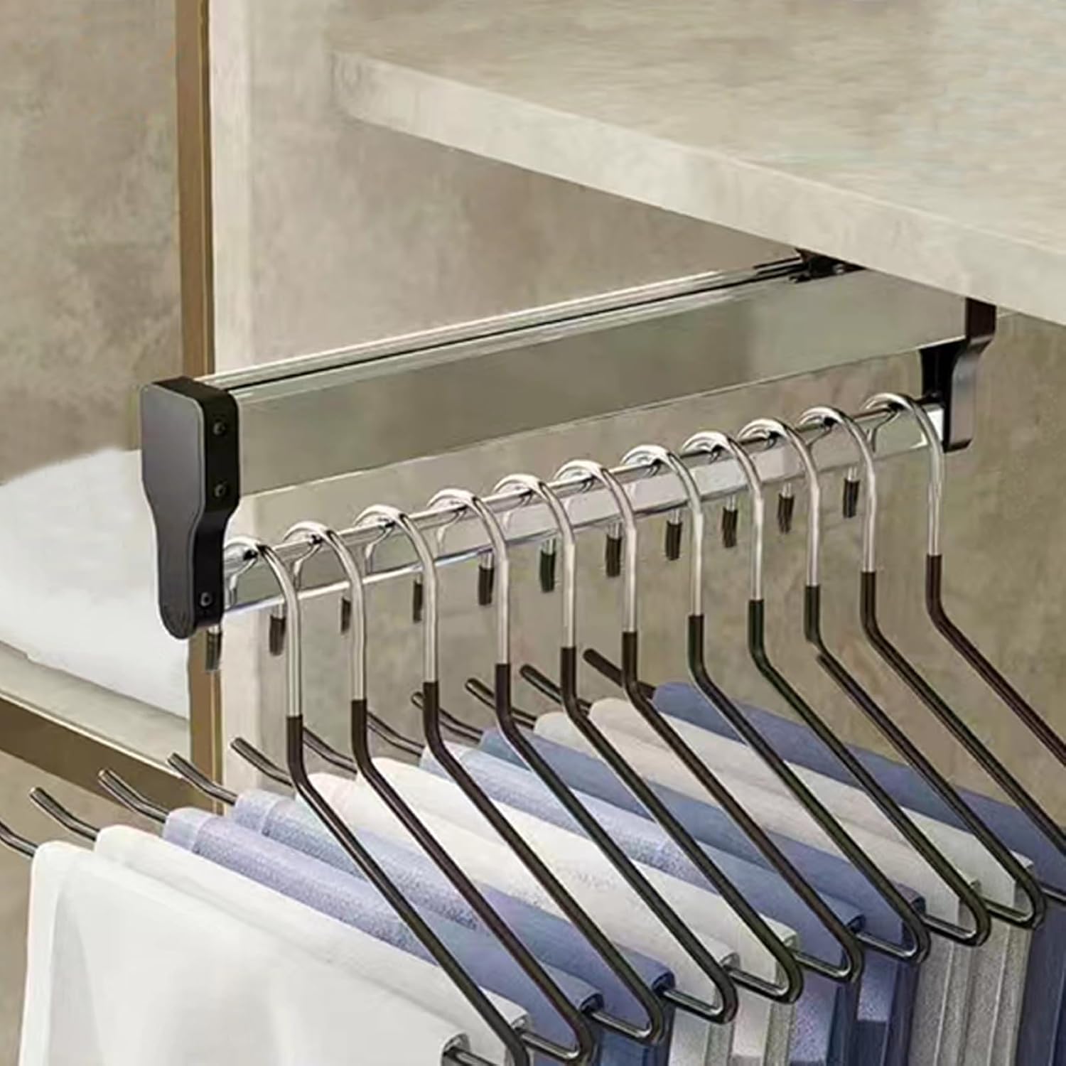 Amazon.com: Valet Rod For Closet Pull Out, Bearing 25kg Retractable ...