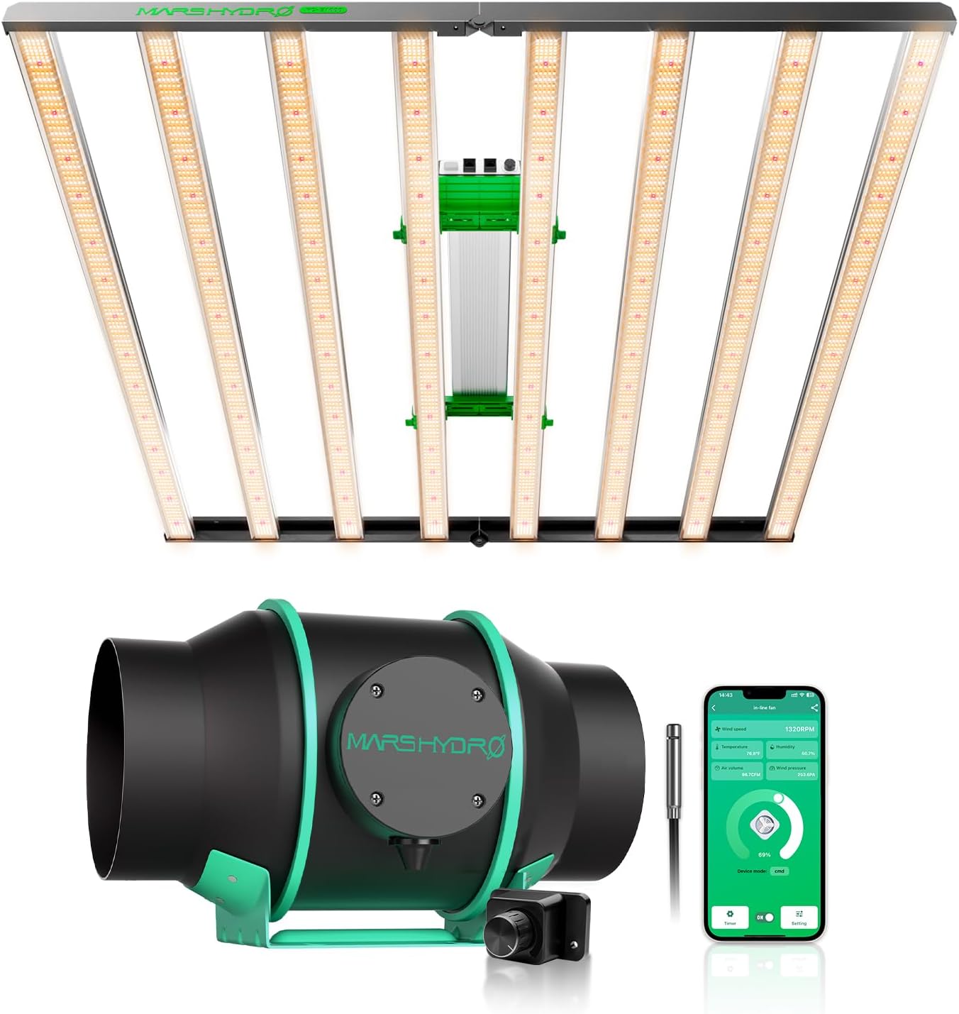 Amazon.com: MARS HYDRO 2024 FC-E1000W Foldable Bar Style Led Grow ...