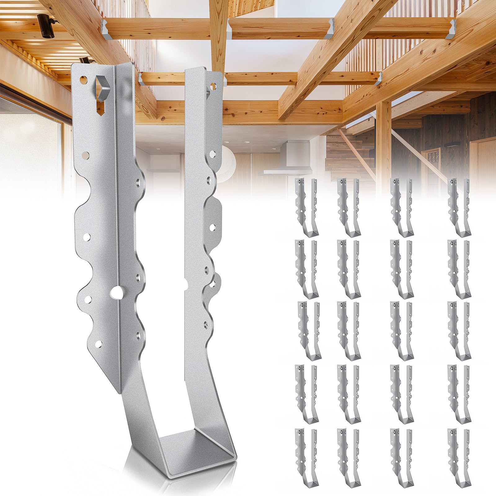 Amazon.com: 20 Pcs 2x10 Joist Hangers,20 Gauge Metal Face Mount Joist ...