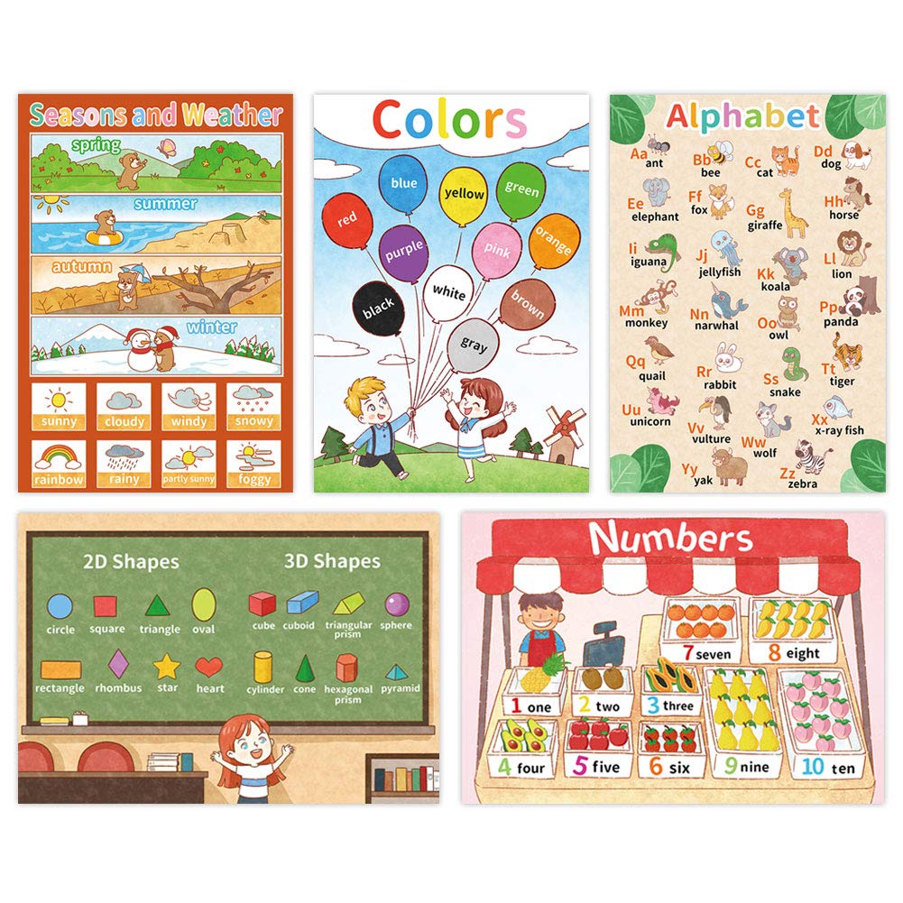 Buy Alphabet for Toddler and Kids, 5 Educational s Perfect Learning ...