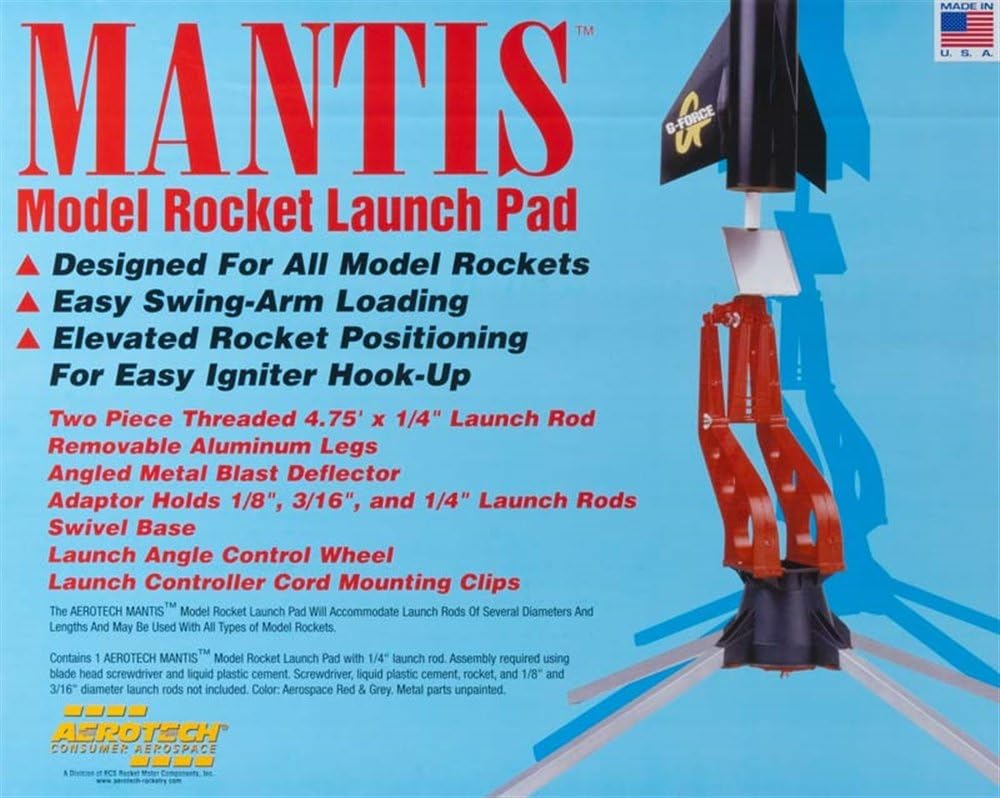 Amazon.com: Aerotech Mantis Model Rocket Launch Pad : Arts, Crafts & Sewing