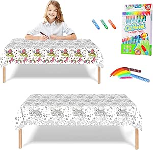 Giant Colouring Poster Table Cloth for Kids,47x71inch Unicorn Colouring ...
