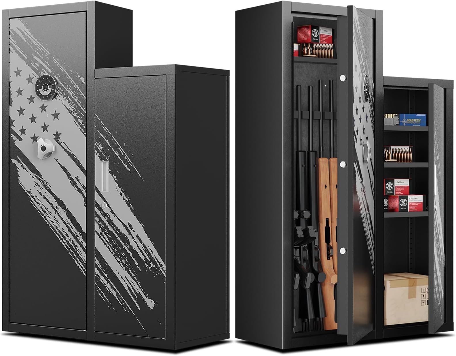 Amazon.com: KAER [2024 NEW] 15-20 Gun Safe,Gun Safes for Rifles and ...
