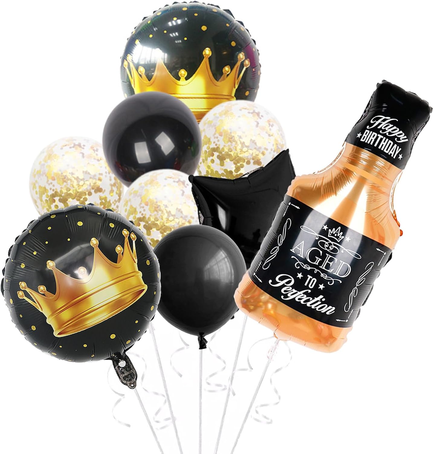 9pcs Whiskey Bottle Set, Balloon Theme Party Supplies, Birthday Party ...