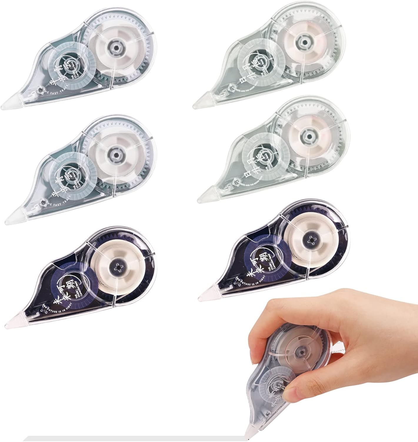 Gukasxi 6pcs Cute Candy Color Correction Tape 12m X 6mm Mouse ...