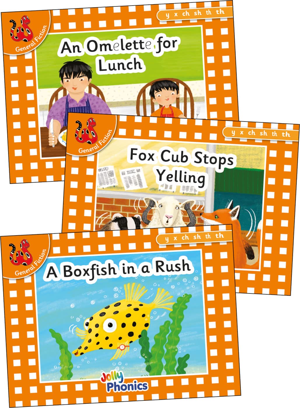 Jolly Phonics Orange Level Readers Set 6: in Precursive Letters ...