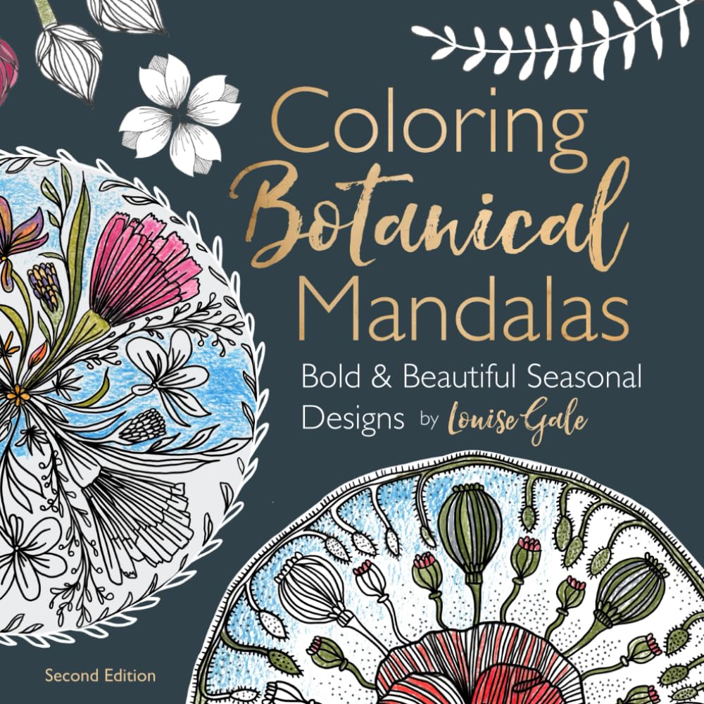 Amazon.com: Coloring Botanical Mandalas: Bold and Beautiful Seasonal ...
