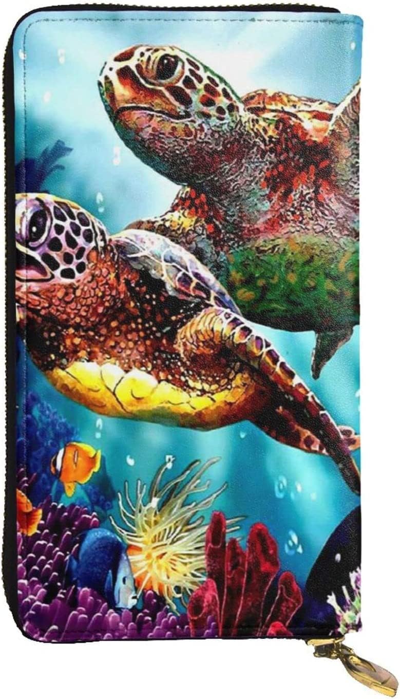 Amazon.com: Sea Turtles Diamond Painting Leather Wallets for Women Mens ...