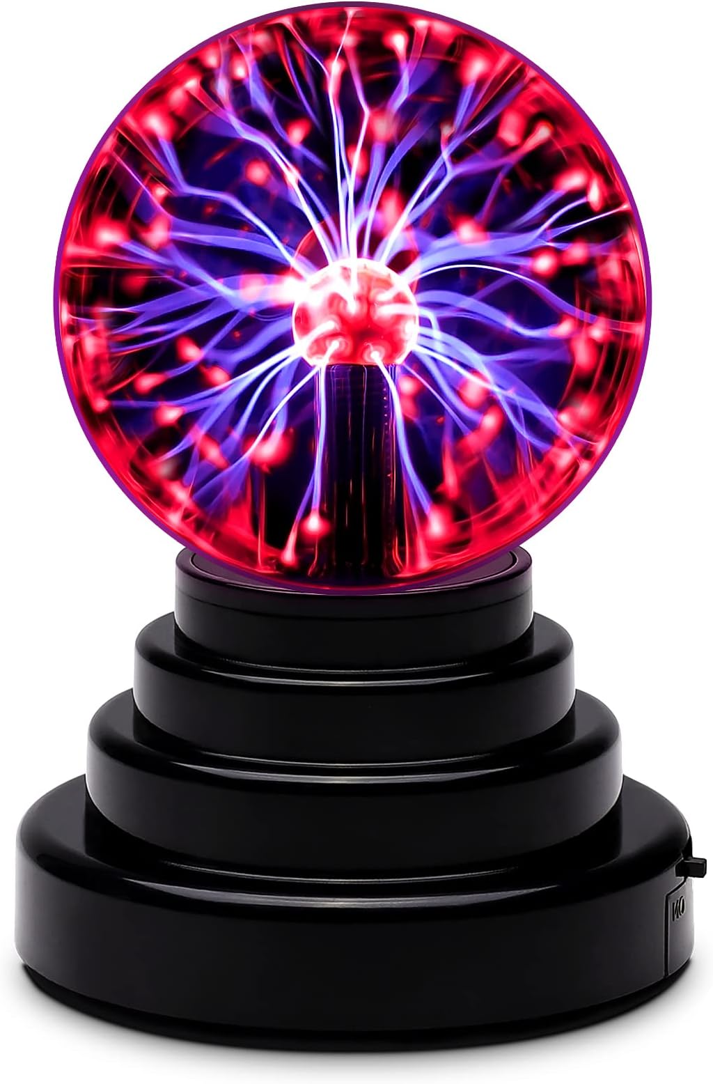 CGBOOM Plasma Ball Magic 3" Touch Sensitive Glass Lightning Sphere ...