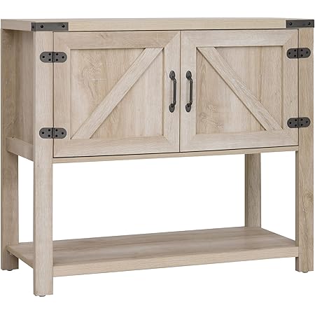 Amazon.com: HOMCOM 2-Door Free Standing Sideboard Console Table with ...