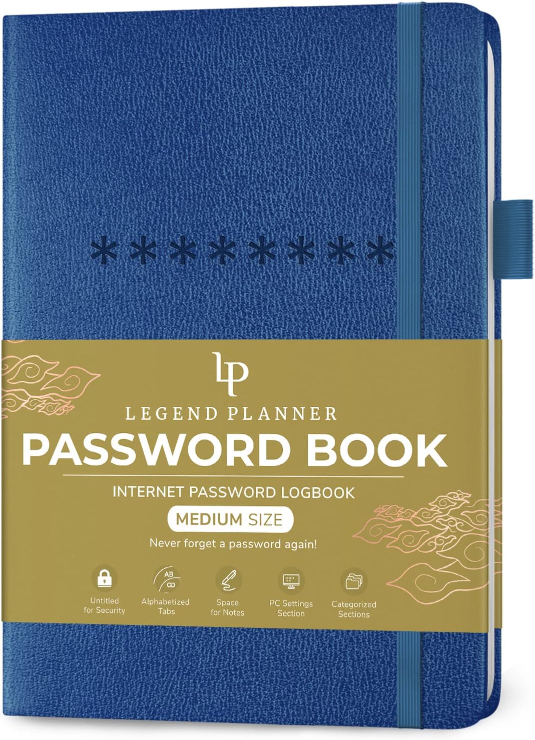 Amazon.com : Legend Planner Password Book with Alphabetical tabs ...