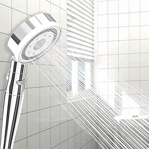 Amazon.com: High Pressure Water Saving Shower Head, 5-Settings Handheld ...