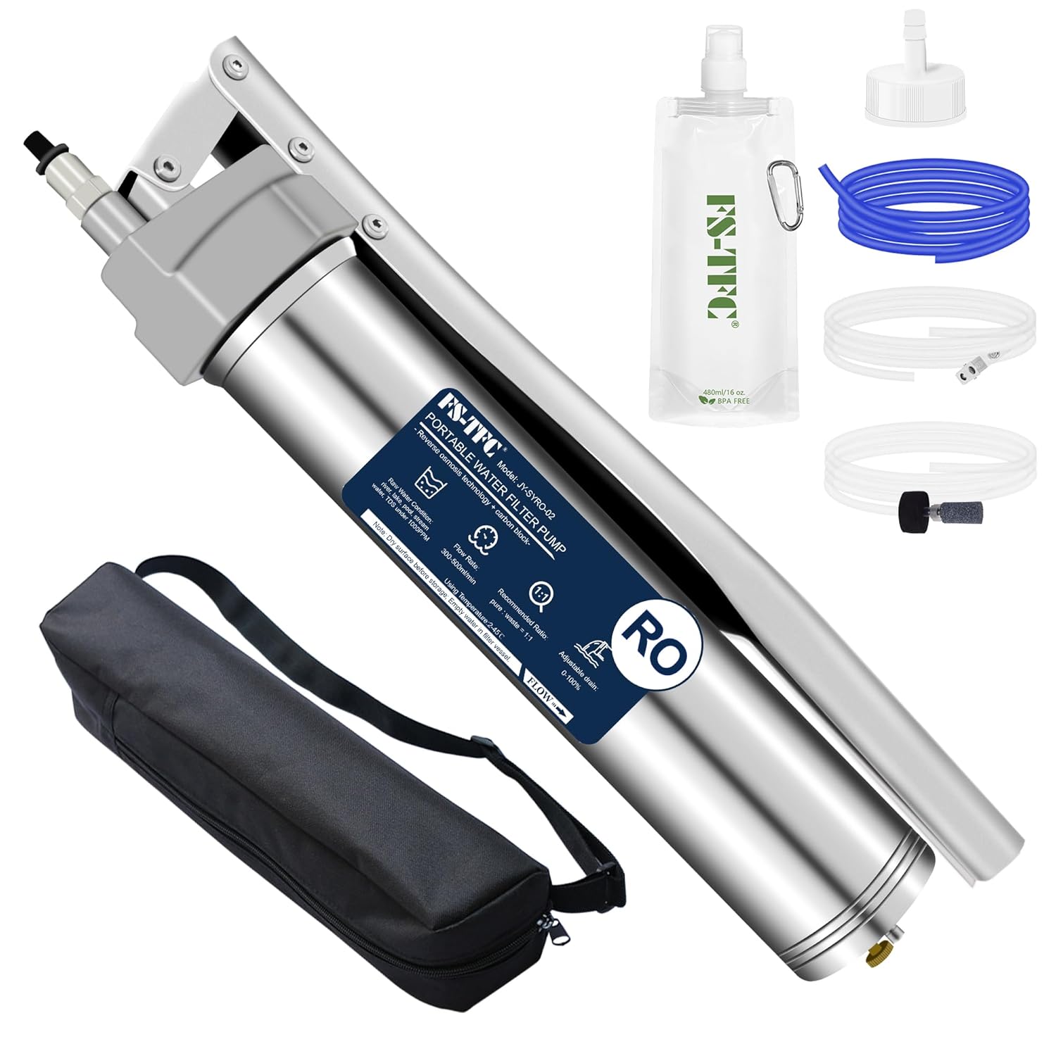 Amazon.com: FS-TFC Portable Reverse Osmosis Water Filter 0.0001 Micron ...
