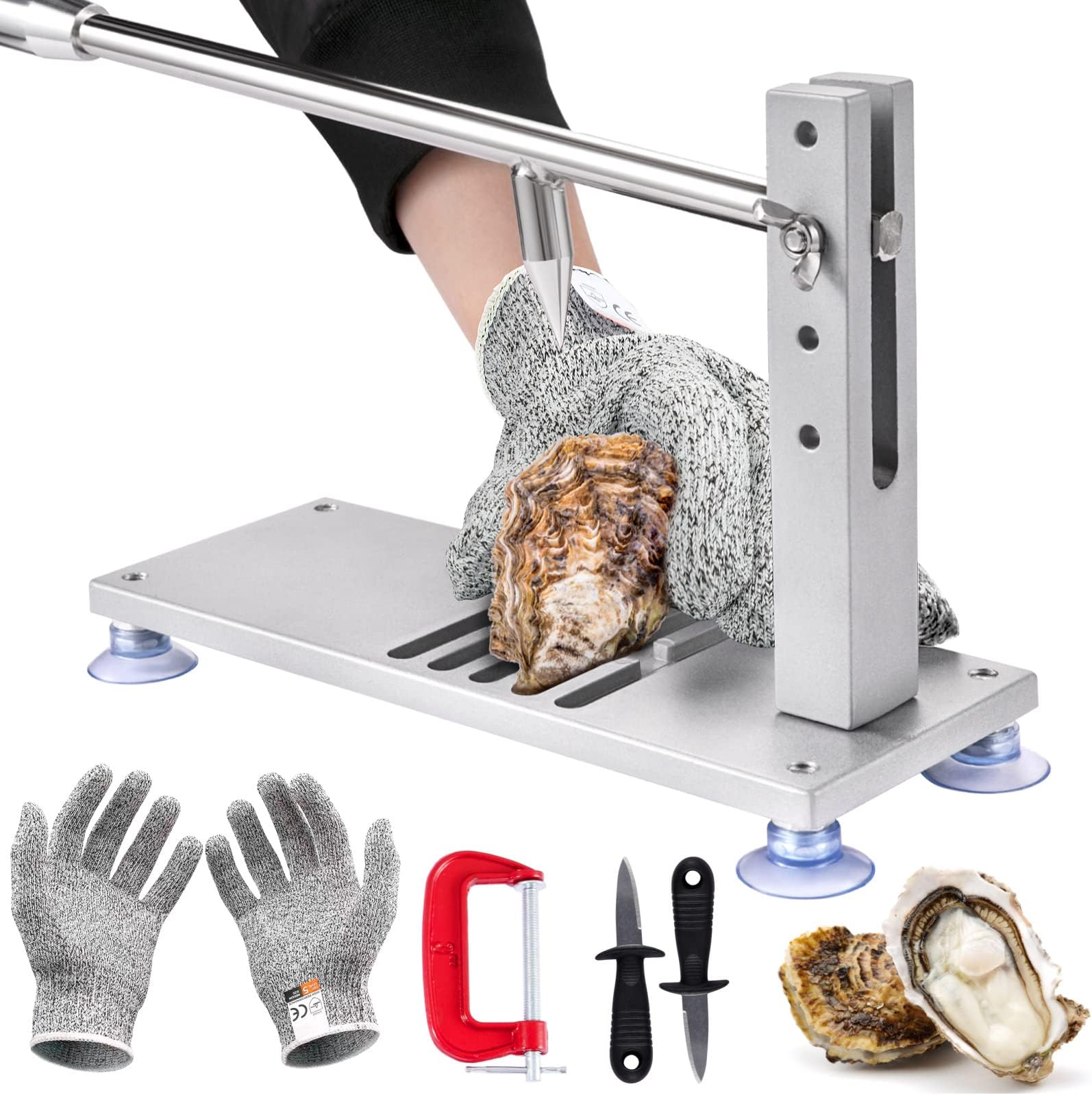 Amazon.com: NEEDBUY Oyster Knife Shucker Set Oyster Shucking Knife with ...