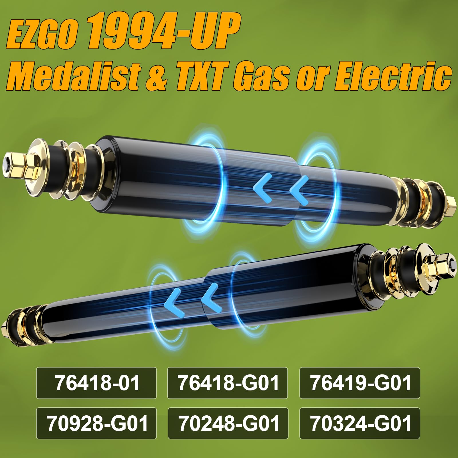 Snapklik.com : ENEKER Golf Cart Shocks, EZGO Front Shocks And EZGO Rear ...