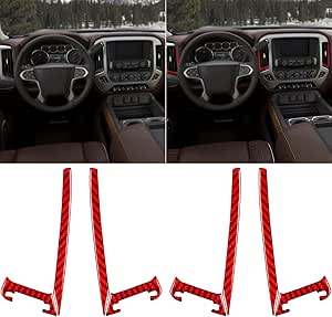 Amazon.com: Auto Dashboard Sides Wind Outlet Center Air Vent Strips ...